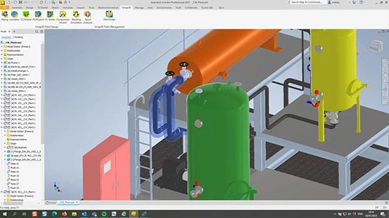 Smap3D Plant Design: Integrazione CAD con Autodesk Inventor